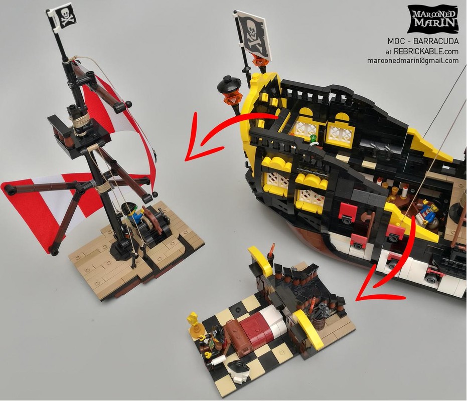 LEGO MOC BARRACUDA by Marooned_Marin | Rebrickable - Build with LEGO