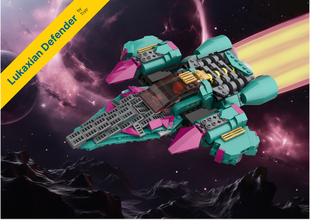 LEGO MOC Lukaxion Defender by Trstr | Rebrickable - Build with LEGO