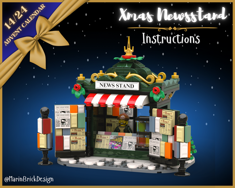 LEGO MOC Lego Christmas Newsstand MOC - Lego Winter Village MOC by ...