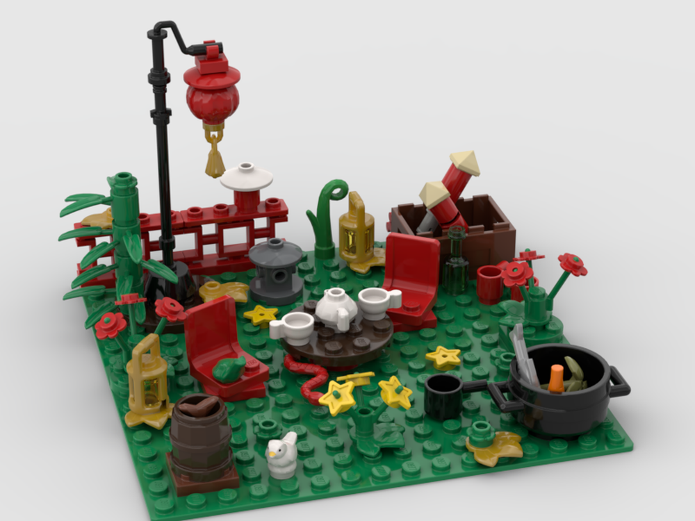 LEGO MOC Chinatown Picnic by TylerOtterly | Rebrickable - Build with LEGO