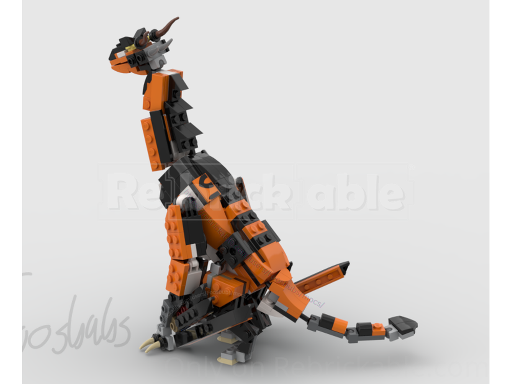 LEGO MOC 31129 African Mountain Devil (Magnadrakon regius) 1:27 scale ...