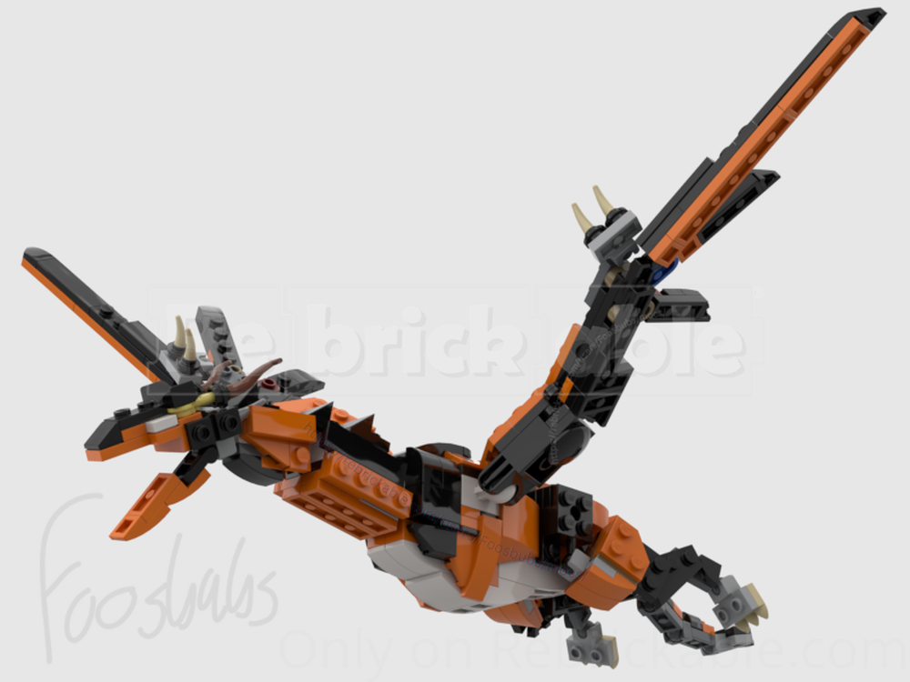 LEGO MOC 31129 African Mountain Devil (Magnadrakon regius) 1:27 scale ...
