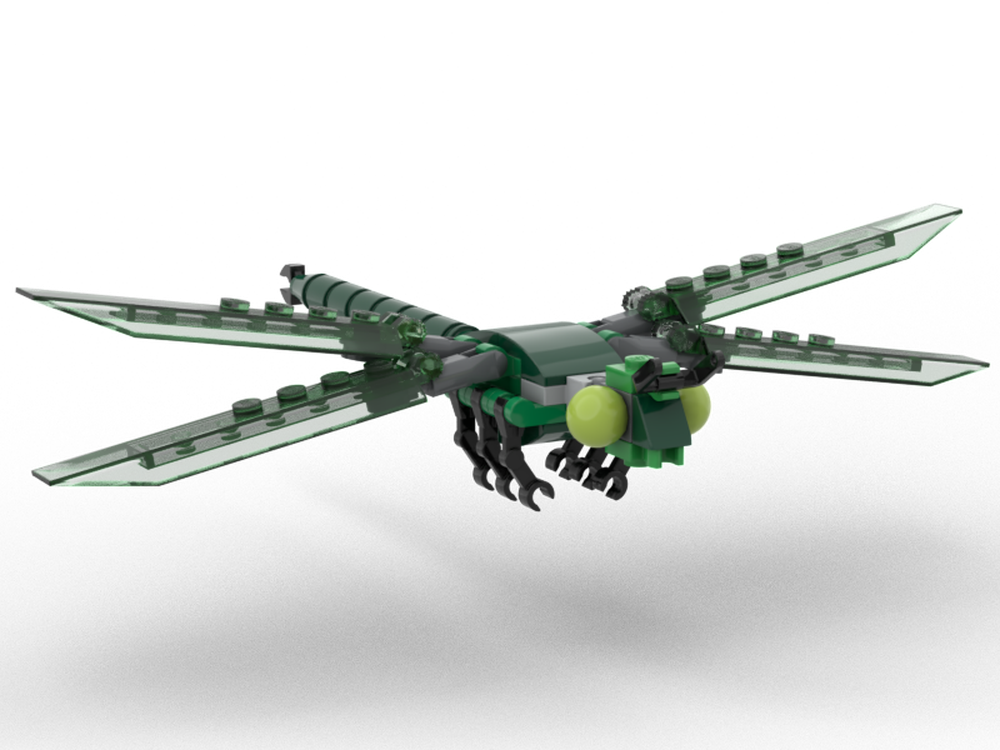 LEGO MOC Meganeura (Giant Dragonfly Relative) by OrchardBuilds ...
