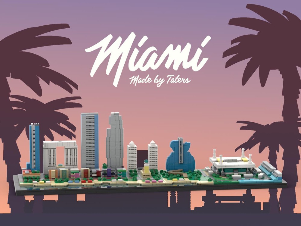LEGO MOC Miami Skyline by Taters | Rebrickable - Build with LEGO