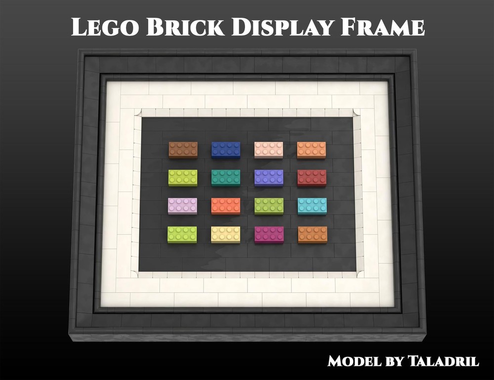 LEGO MOC Brick Display Frame by Taladril | Rebrickable - Build with LEGO