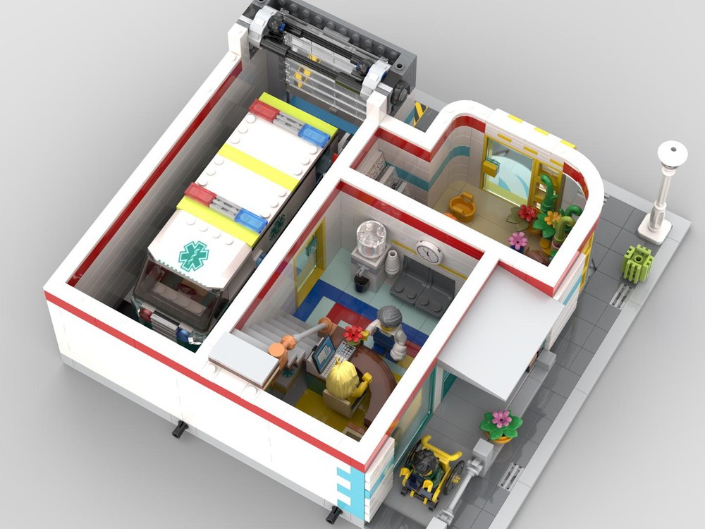 LEGO MOC Modular Hospital by ubertoys.eu | Rebrickable - Build with LEGO