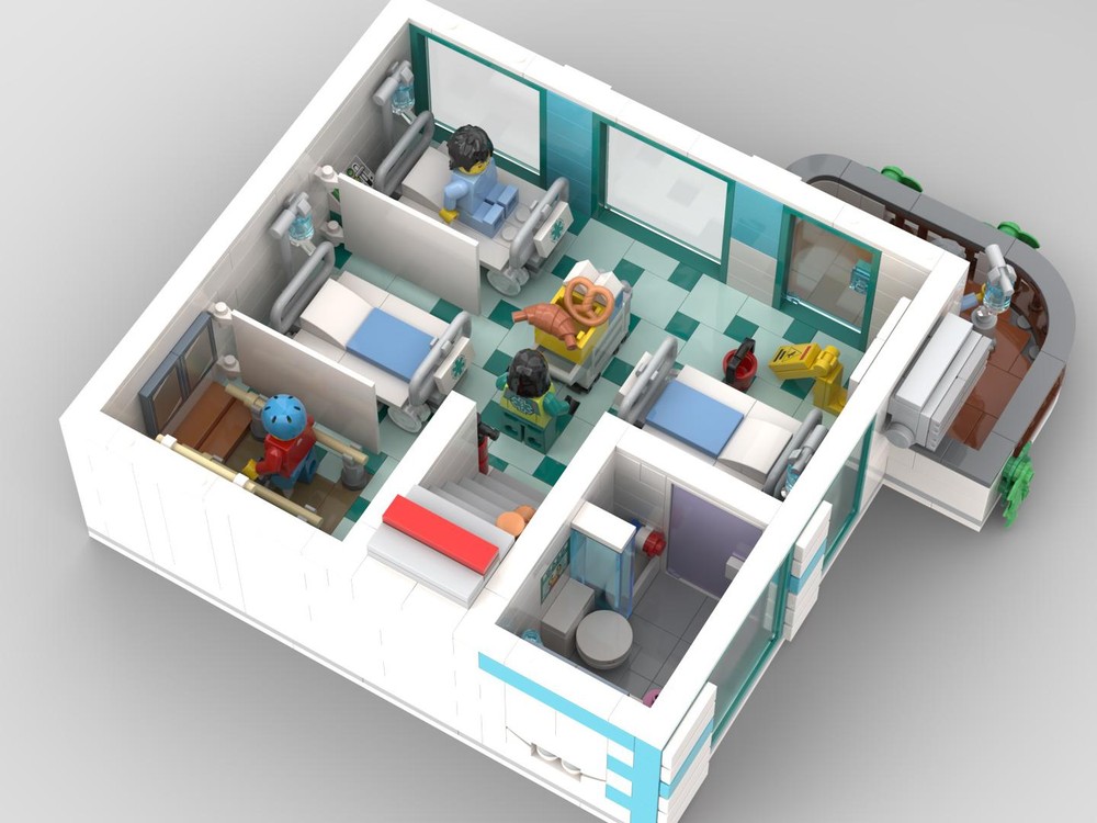 LEGO MOC Modular Hospital by ubertoys.eu | Rebrickable - Build with LEGO