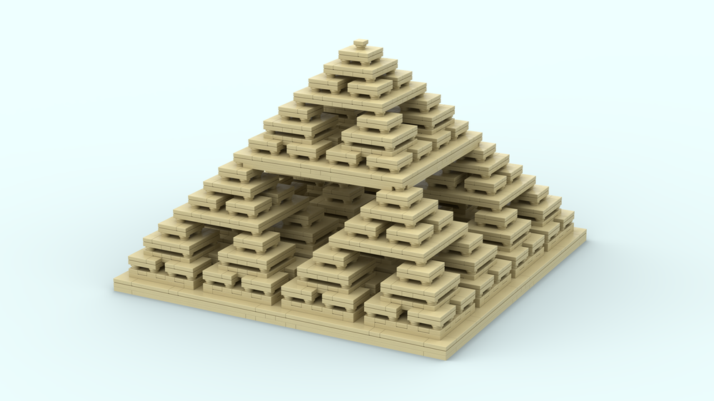 Lego Moc Sierpinski Pyramid Extra Large By Blockwise Rebrickable