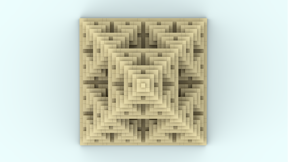 Lego Moc Sierpinski Pyramid Extra Large By Blockwise Rebrickable