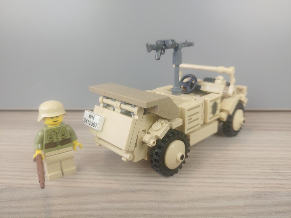 LEGO MOC Kubelwagen - WW2 German Staff Car (1:35 minifigure scale) by ...