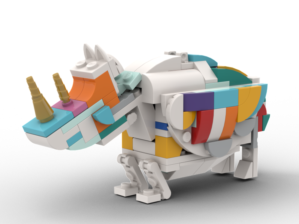 LEGO MOC 31140 Rhino by zengogobrick | Rebrickable - Build with LEGO