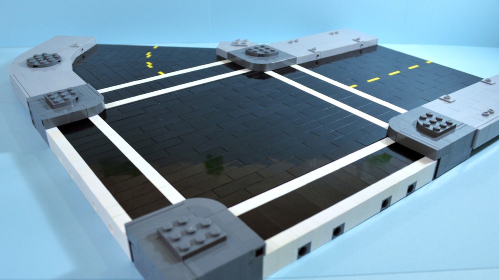 LEGO MOC Modular Roads Intersection by Playwell Bricks | Rebrickable ...