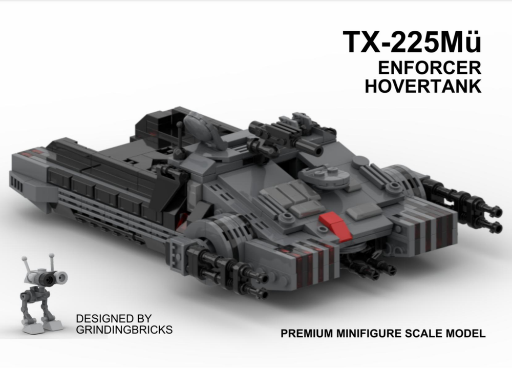 LEGO MOC TX-225Mü Enforcer Hovertank by GrindingBricks | Rebrickable ...
