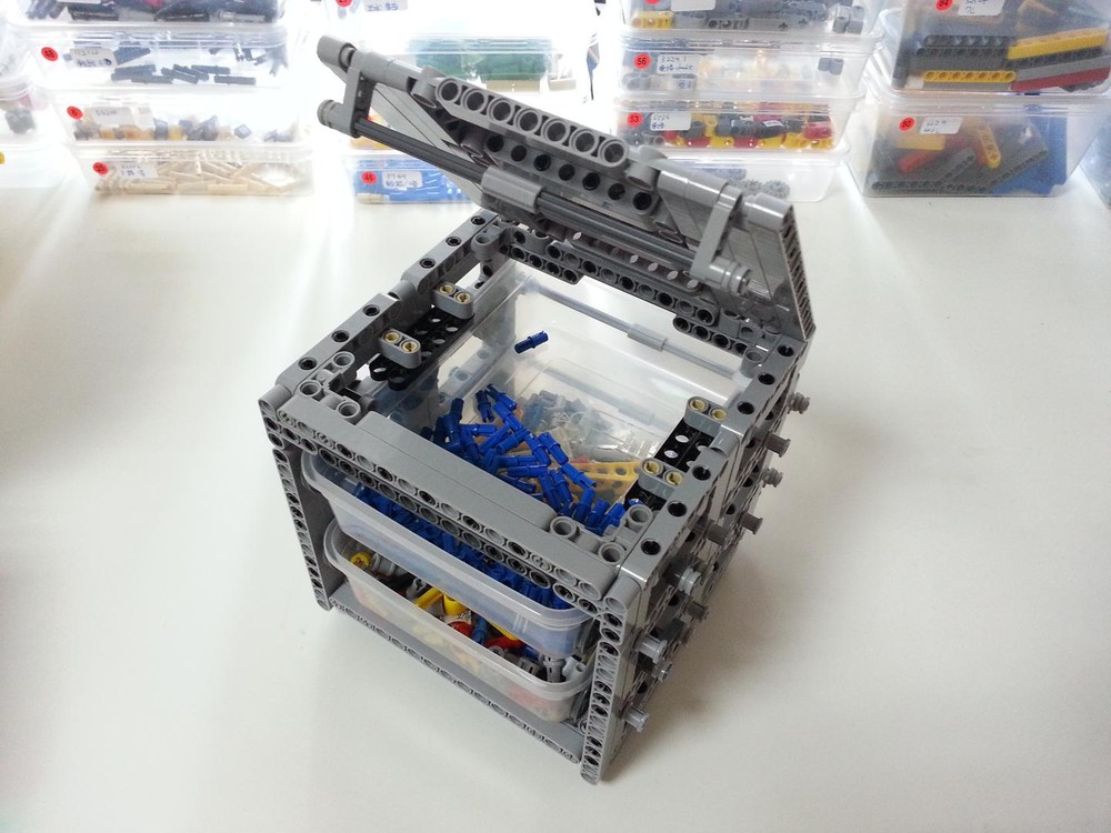 Lego Moc Double Storage Drawer By Charles56 Rebrickable Build With Lego