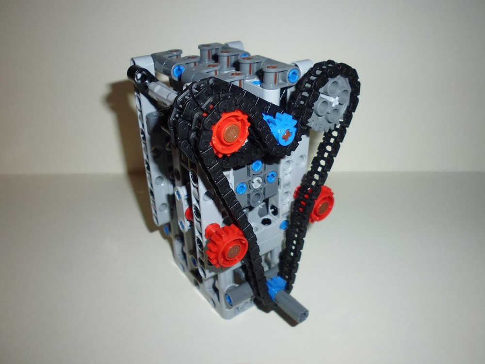 LEGO MOC 2-Cylinder 4-Stroke Engine by Stef234 | Rebrickable - Build ...