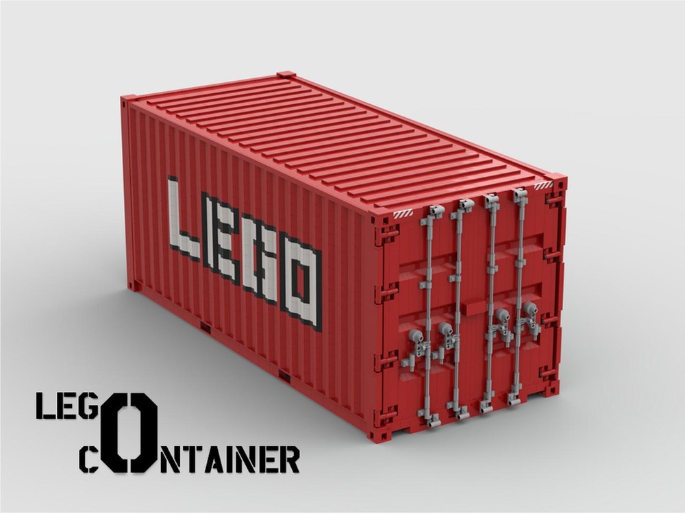 LEGO MOC 20 FEET SHIPPING CONTAINER - Hyperrealistic model (XXL scale ...