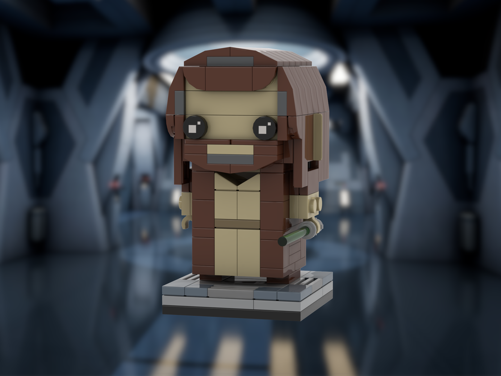 LEGO MOC Qui-Gon Jinn Brickhead by Bucktopus | Rebrickable - Build with ...