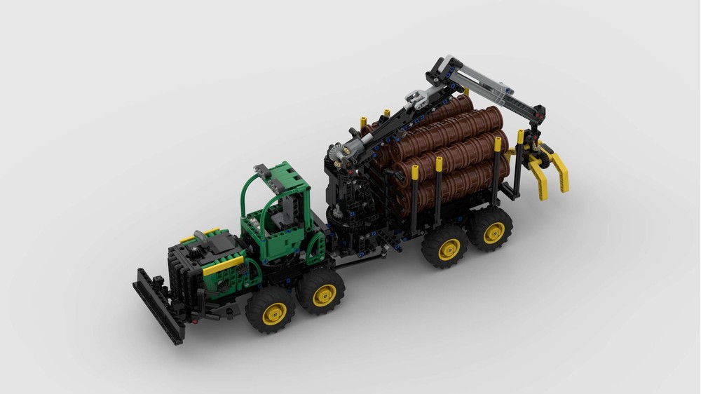 Lego Moc Forwarder John Deere 1210e By Freizeitopfer Rebrickable