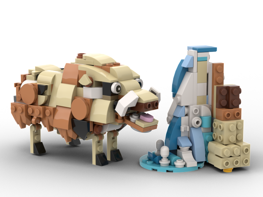 LEGO MOC 31137 Wild Boar at Waterfall by zengogobrick | Rebrickable ...