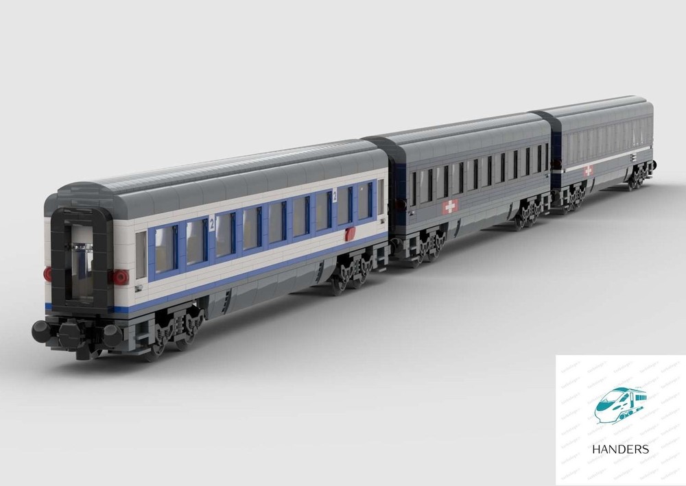 LEGO MOC Alpen Express Train by Handers | Rebrickable - Build with LEGO