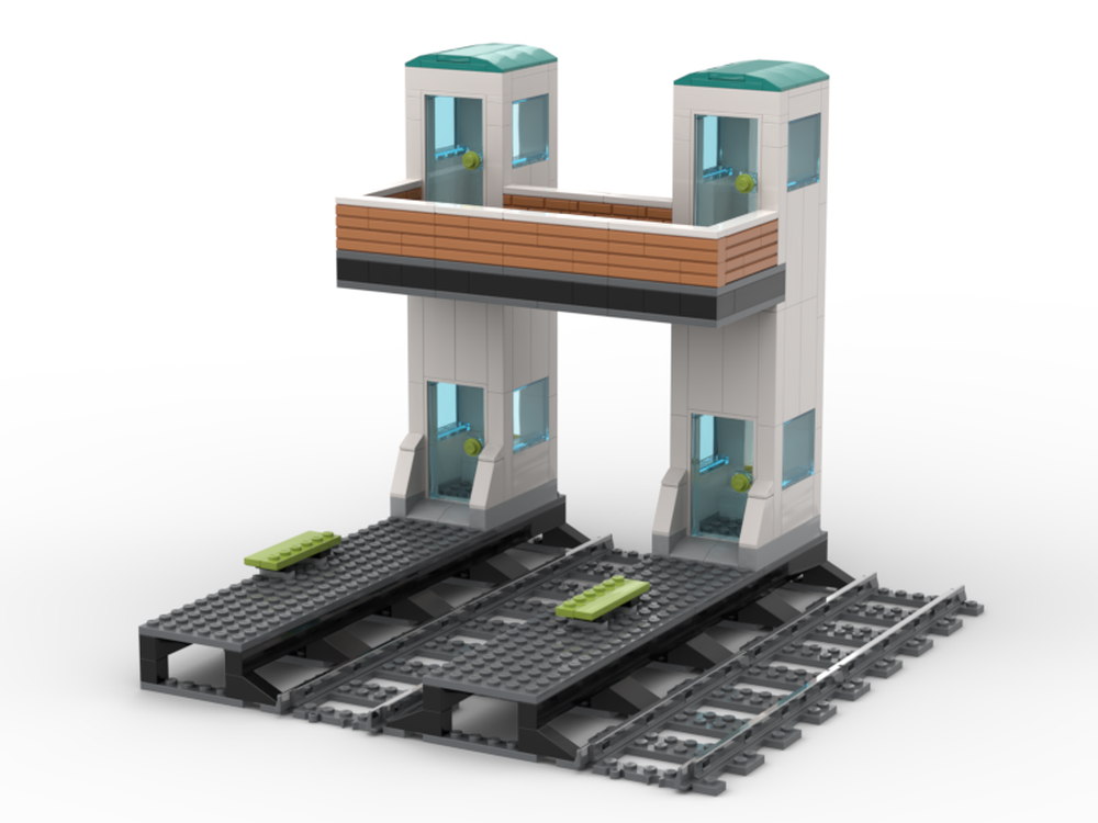 LEGO MOC Passage between platforms by Ex0 | Rebrickable - Build with LEGO
