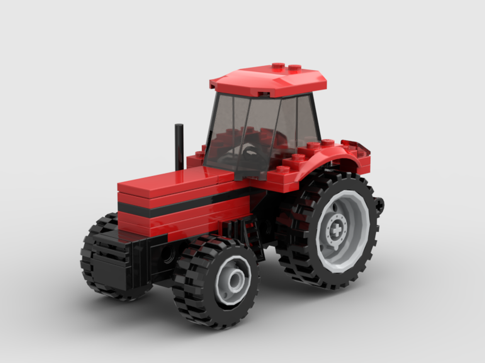 LEGO MOC Red Tractor by Treckerfahrer_123 | Rebrickable - Build with LEGO