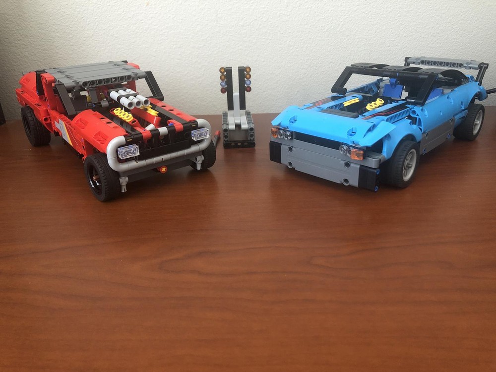 Lego Moc 42098 Drag Race By Mattbuildz Rebrickable Build With Lego
