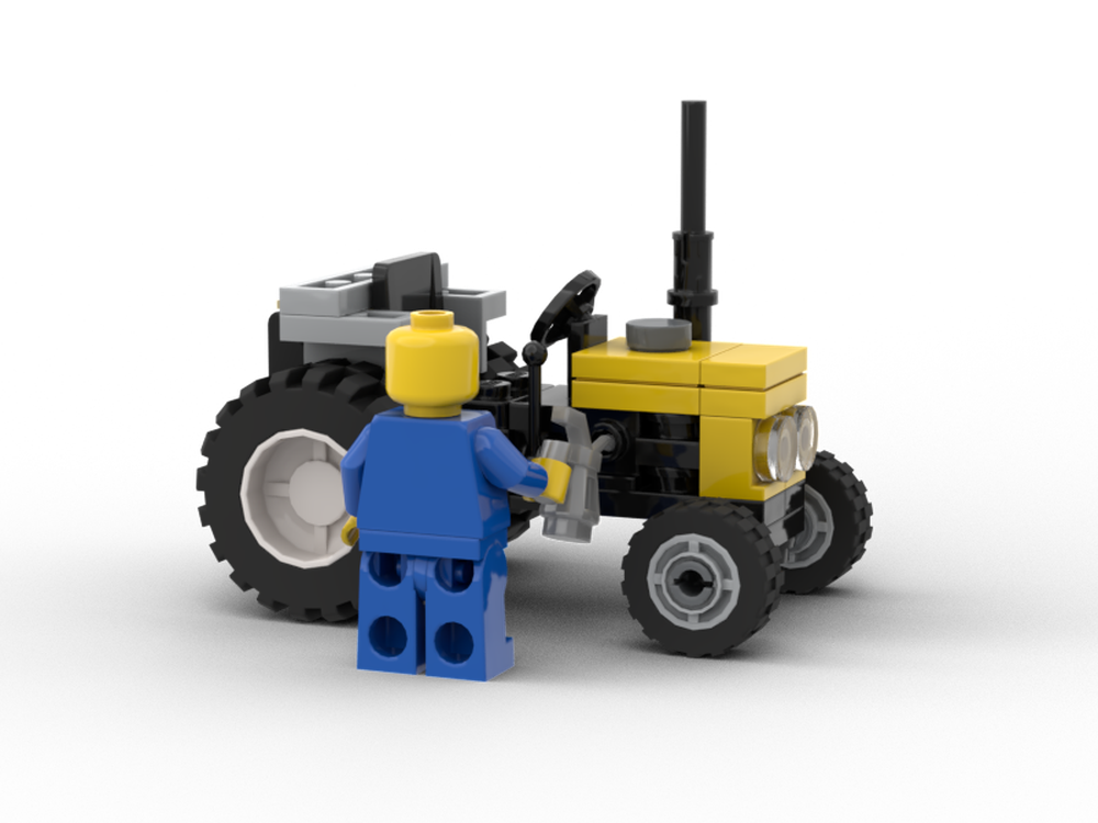 Lego Moc Small Tractor By Brickshrimp Rebrickable Build With Lego
