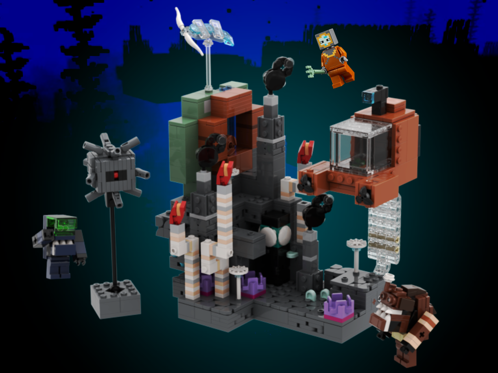 LEGO MOC Alex's Caves Mod - Abyssal Chasm by Ploopis | Rebrickable ...