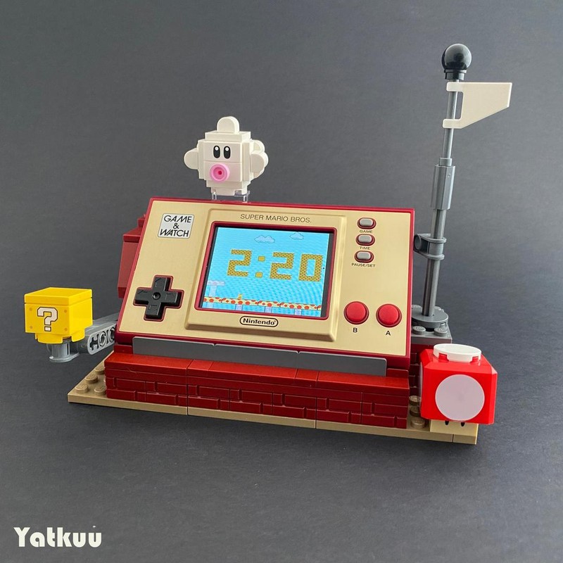 LEGO MOC Nintendo Super Mario Bros. Game & Watch display stand by ...