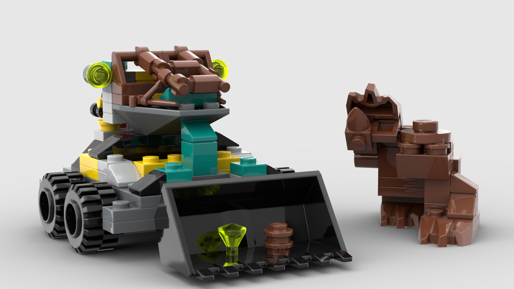 LEGO MOC Mini Rock Raiders - Loader Dozer by robertvii | Rebrickable ...