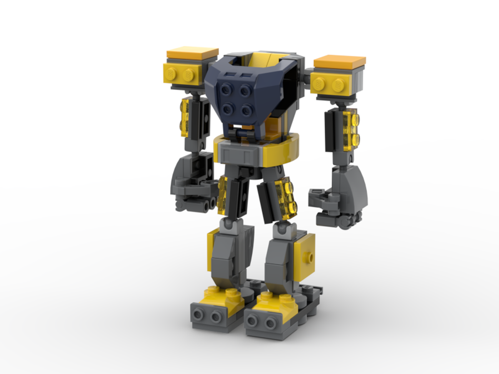 LEGO MOC Yellow Mech by jake86 | Rebrickable - Build with LEGO