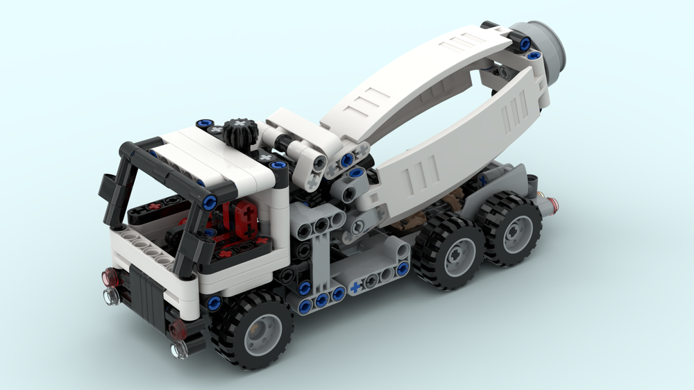 LEGO MOC Mini Mixer Truck by MeLong | Rebrickable - Build with LEGO