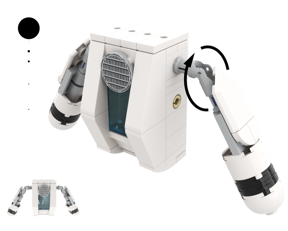 LEGO MOC 22 Massage Robot from Wall-E by MyKidisanAlien | Rebrickable ...