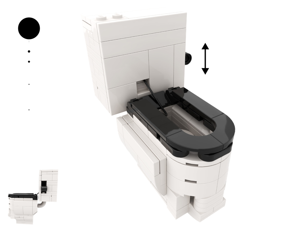 LEGO MOC 23 Flushable Toilet by MyKidisanAlien | Rebrickable - Build ...