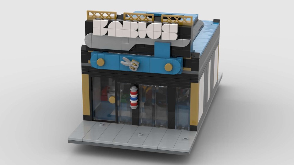 LEGO MOC Barber Shop: Fabio's by DottorCost | Rebrickable - Build with LEGO