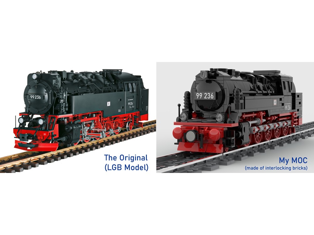 Lego Moc Steam Engine Br99 Of Hsb Harzer Schmalspurbahnen By Langemat