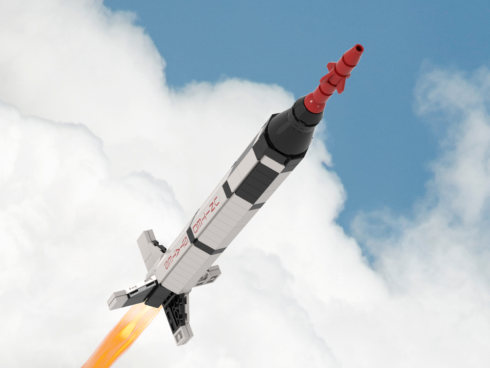 LEGO MOC Mercury-Redstone Rocket MOC by emrysbricks | Rebrickable ...