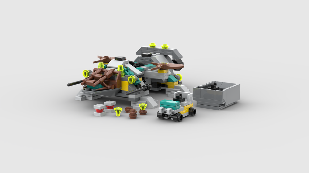 LEGO MOC Mini Rock Raiders - Tunnel Transport by robertvii ...
