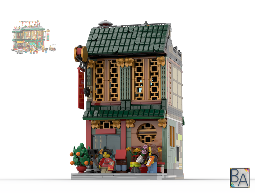LEGO MOC Jade Restaurant by Brick Artisan | Rebrickable - Build with LEGO