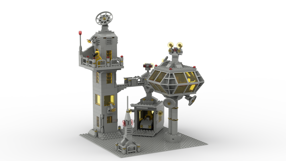 LEGO MOC PCS201 Classic Space Watchtower and Surveillance Base with ...