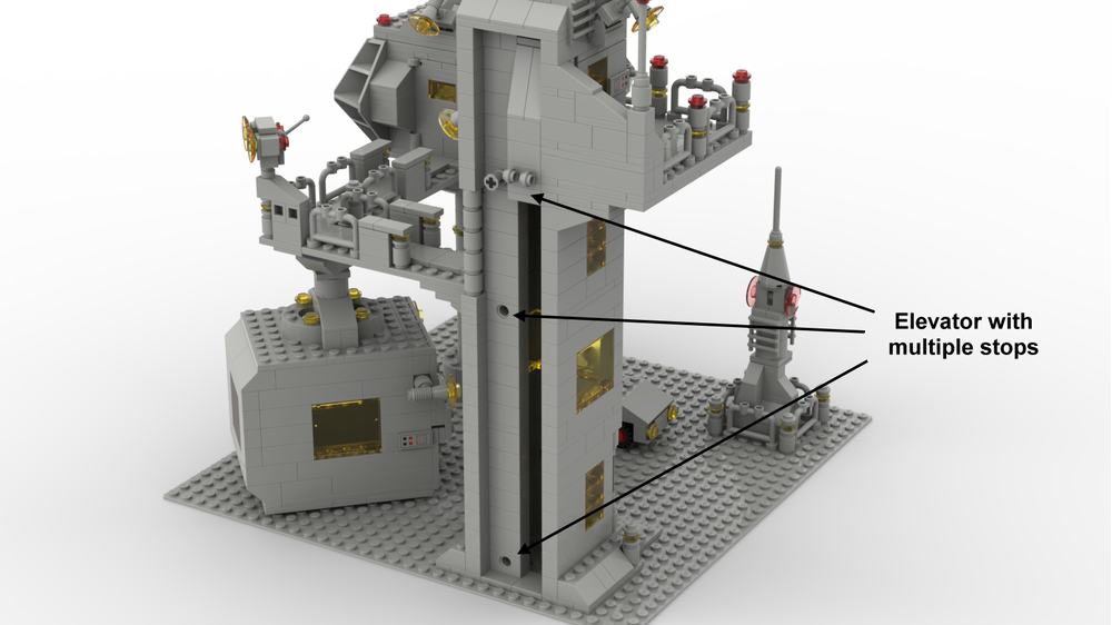 LEGO MOC PCS201 Classic Space Watchtower and Surveillance Base with ...
