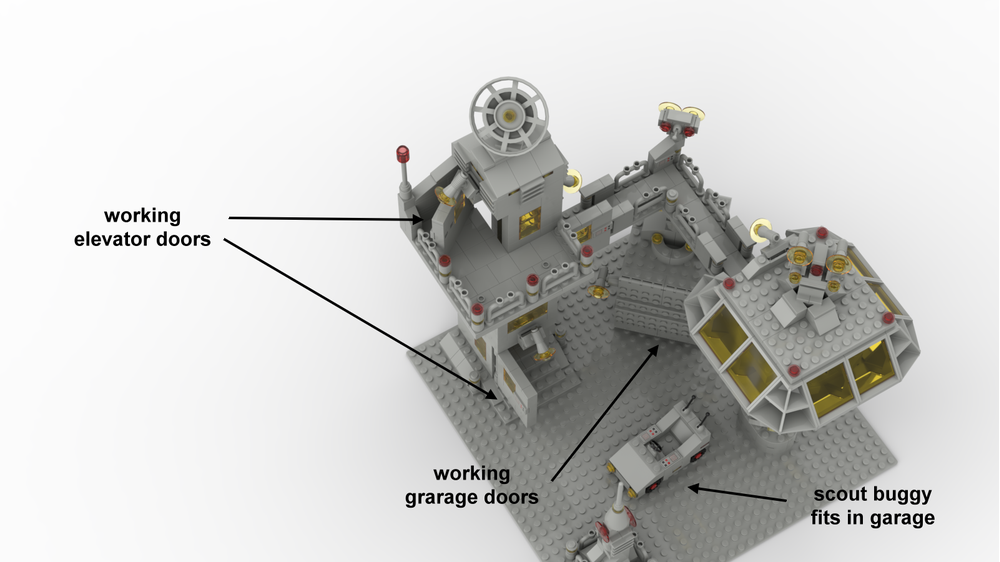 LEGO MOC PCS201 Classic Space Watchtower and Surveillance Base with ...