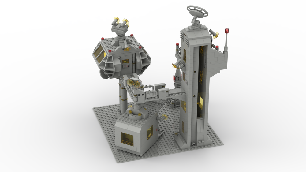 LEGO MOC PCS201 Classic Space Watchtower and Surveillance Base with ...