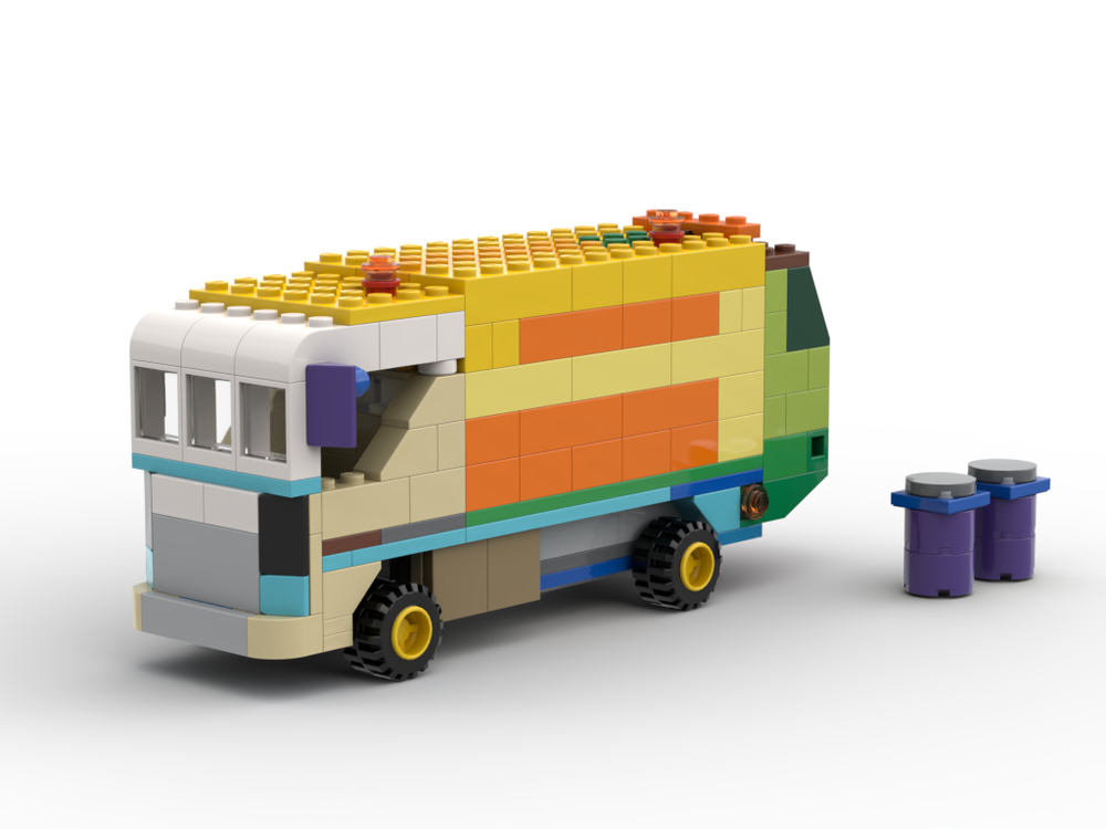 LEGO MOC 10698 - Garbage Truck 6 studs by ChiLegGodt | Rebrickable ...