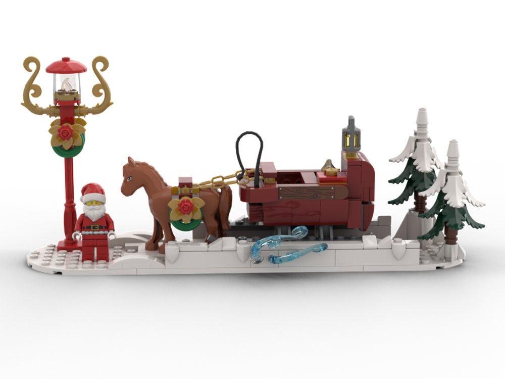 LEGO MOC Sleigh Ride In the Snow by bricksntonic | Rebrickable - Build ...