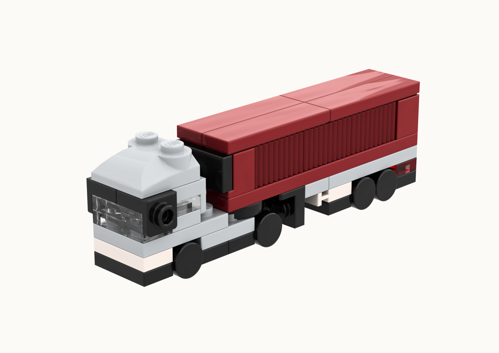 LEGO MOC Micro Semi-Truck with Trailer by The Bobby Brix Channel ...