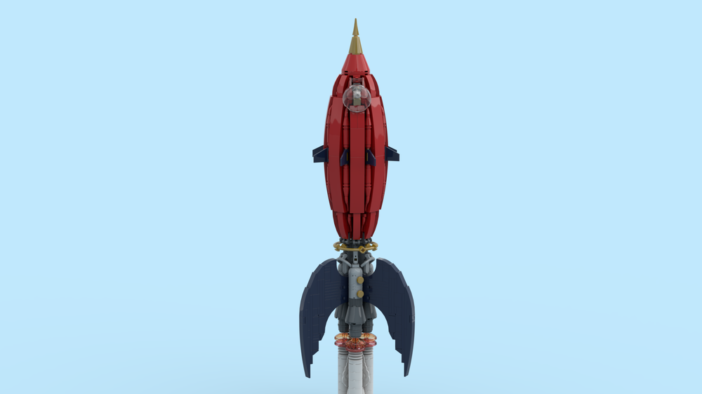 LEGO MOC Cartoonish_RedRocket by Arckadhor | Rebrickable - Build with LEGO