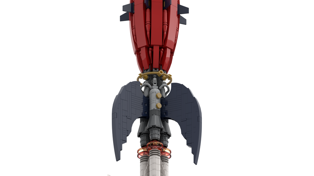 LEGO MOC Cartoonish_RedRocket by Arckadhor | Rebrickable - Build with LEGO