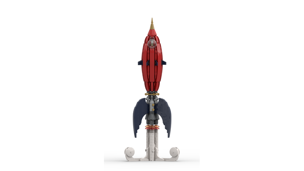 LEGO MOC Cartoonish_RedRocket by Arckadhor | Rebrickable - Build with LEGO